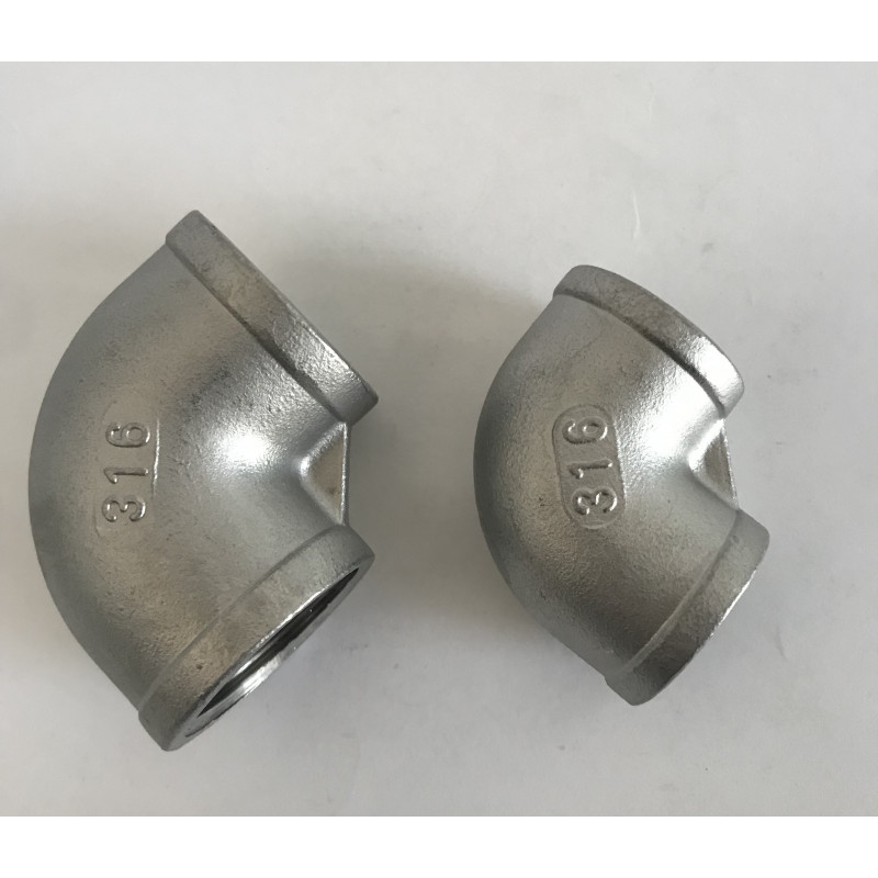 Kolano 90 st. nierdzewna "3/8" GW/GW AISI 316